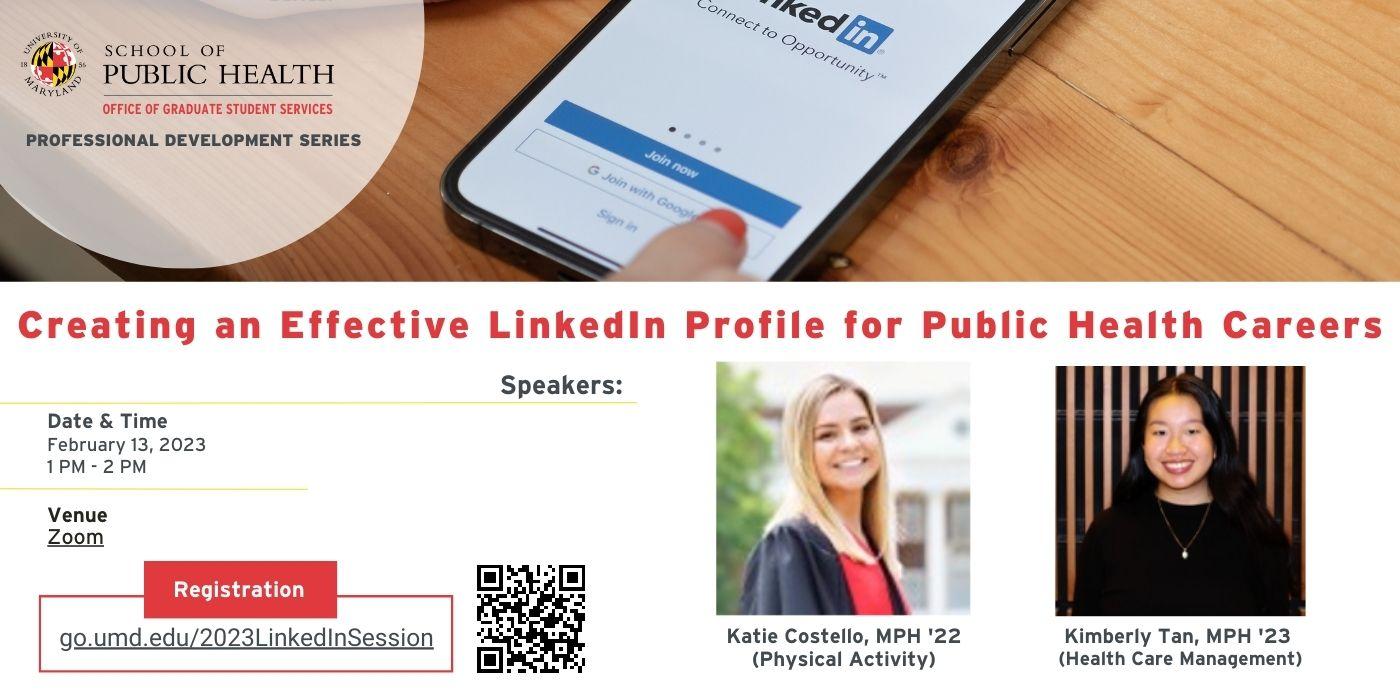 Creating an Effective LinkedIn Profile for Public Health Careers ...